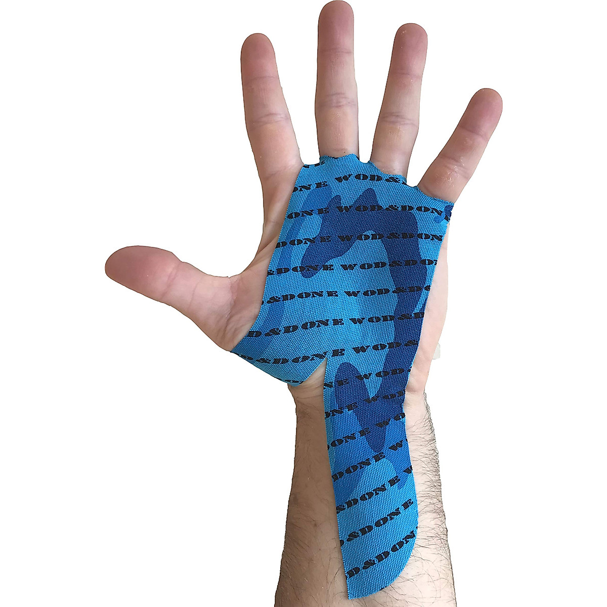 WOD and Done Grips and Hook Grip Bundle - Blue 10 Grips / 12 Hook - Self Adhesive - Skin Tight - Chalk and Sweat Friendly