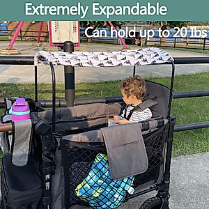 Bandelt Stroller Wagon Cargo Net Compatible with Wonderfold All W-Series Models Heavy Duty Baby Stroller Organizer Mesh Cargo Net for Extra Storage Space Large Storage Capacity