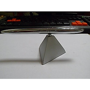 JASON YUEN Magnetic Floating Pen - Bright chrome ballpoint Pen with Magnetic Base - Writing Pen With Magnet Holder fit for Office Gift items (Triangle base)