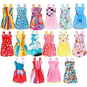 Doll Clothes for Barbie Dresses Gown with Shoes Outfit Set for Xmas Birthday Gift(69 Pack)