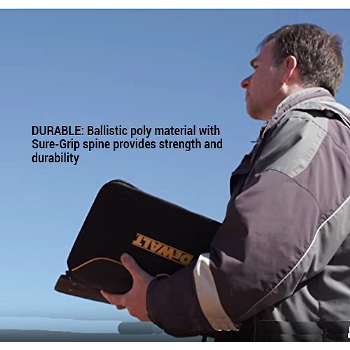 DEWALT DG5142 Pro Contractor's Business Portfolio with Flex-Light, Built-In Calculator, Full Zipper Enclosure