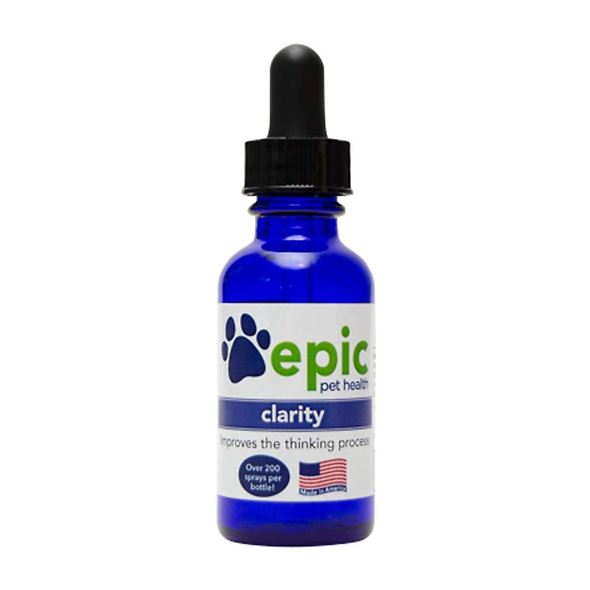Clarity - Natural, Electrolyte, Odorless Pet Supplement That Improves Cognition and The Thinking Process (Dropper, 1 Ounce)