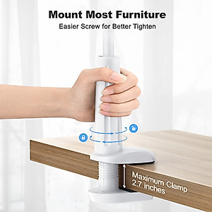 VIVI MAO Gooseneck Cell Phone Holder, Universal 360 Flexible Phone Stand Lazy Bracket Mount Long Arms Clamp for Phone 13 Pro Xs Max XR X 8 7 6 6s Plus and Other 3.5~6.7'' Device (White)…