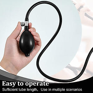 Fabbay 2 Set Blood Pressure Bulb Pump Replacement Rubber Inflation Bulb Adjustable Blood Pressure Pump Blood Pressure Monitor Manual Pump Pressure Hand Pump with Tubing Air Valve for Sphygmomanometer