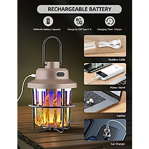 Bug Zapper Outdoor Camping Lamp with Mosquito Zapper Versatile Portable & Rechargeable Flying Insect Killer Lantern IPX4 Waterproof Indoor and Outdoor Mosquito Zapper for RVs, Camping, Home, Patio 2PC