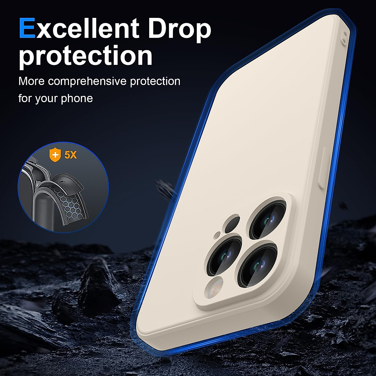 CMYFUTNG for iPhone 13 Case,[Silky Touch Premium Liquid Silicone][Camera Protection] [Soft Anti-Scratch Microfiber Lining],Slim Soft Shockproof Phone Case,White 1-ip13-02