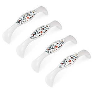 Pull Handle Fence Handle Long Cabinet Handles for Interior, Closet, Drawer, Outdoor, Garage, Reindeer Penguin and Leaves