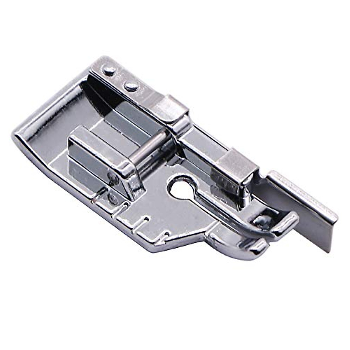 1/4'' (Quarter Inch) Quilting Patchwork Sewing Machine Presser Foot with Edge Guide for All Low Shank Snap-On Singer, Brother, Babylock, Euro-Pro, Janome, Juki, Kenmore, New Home, White, Simplicity