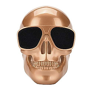 The Cartel Protable Wireless Bluetooth Stereo Speaker Plating Skull With HD Sound and Bass Provides impressive true HD sound,one color
