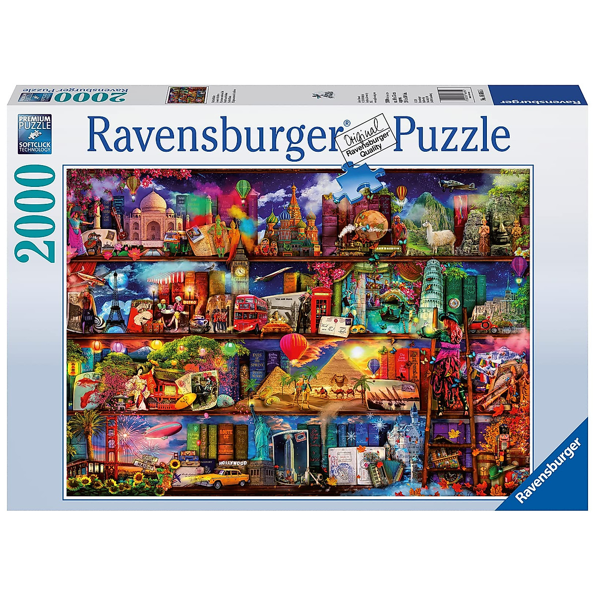 Ravensburger World of Books Puzzle - 2000-Piece Jigsaw Game | Premium Quality Pieces | Anti-Glare Surface | Precision Fit | Great Gift for All Ages