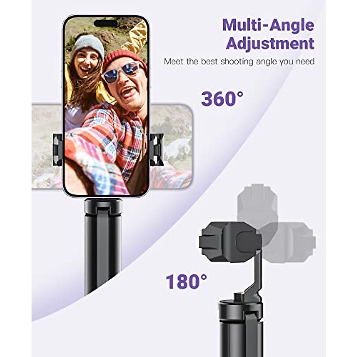 Mini Tripod, Anozer Small Tripod with Universal Phone Holder & Cold Shoe, Lightweight Phone Tripod Stand Compatible with iPhone 14 Pro Max/14 Pro, Travel Tripod for Camera/GoPro/Webcam/Mini Projector