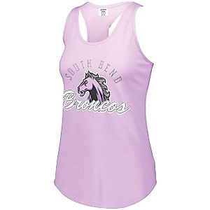 Augusta Sportswear Womens Lux Tri-blend Tank, Black Heather, 2XL