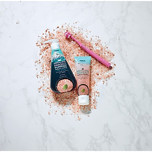 Perioe Himalayan Pink Salt Toothbrush, Small (1 Count) | Compact Head, Soft Bristle Manual Toothbrush Infused with Himalayan Pink Salt for Deep Cleaning Tartar Plaque, Sensitive Gums & Teeth Oral Care