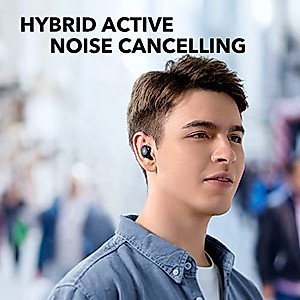 Soundcore by Anker Life A3i Noise Cancelling Earbuds, Deep Bass, Hybrid ANC, AI-Enhanced Calls with 4 Mics, 36H Playtime with Fast Charging, Bluetooth 5.2 Earbuds, 22 Custom EQ (Renewed)