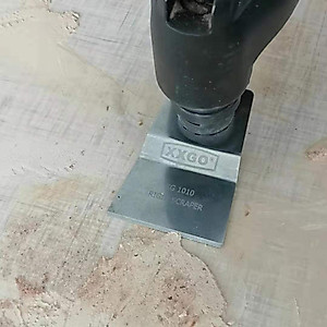 XXGO 2 Pcs Universal 2” Rigid Oscillating Tool Scraper Blades Compatible with Bosch Chicago Craftsman Dewalt Dremel Fein Harbor Freight Makita Milwaukee Porter Cable Ridgid Ryobi Rockwell XG1002