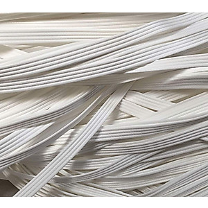 Wicker Restoration Material, Synthetic Rattan Fixing Kit Vinyl Plastic Level Resistant Brown Woven Rattan Straps for Garden Furniture and Rattan Chair Sofa Basket Replacement - 220 Ft (White)