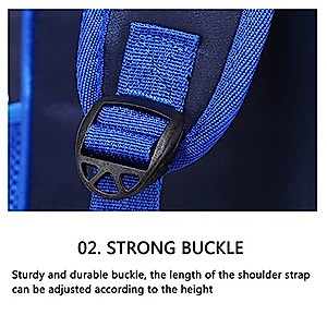 Reorzon Kids Toddler School Backpack 3D Comic Student Schoolbag Waterproof Lightweight Elementary Bookbags for Boys Girls (Blue, 27cm*16cm*36cm)