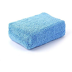 Autocare 10 Pack Car Wax Applicator Pad Rectangle Foam Premium Grade Microfiber Applicator Pads