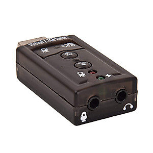 Simyoung USB 7.1 Channel USB External Sound Card Audio Adapter(Sound Card) Black