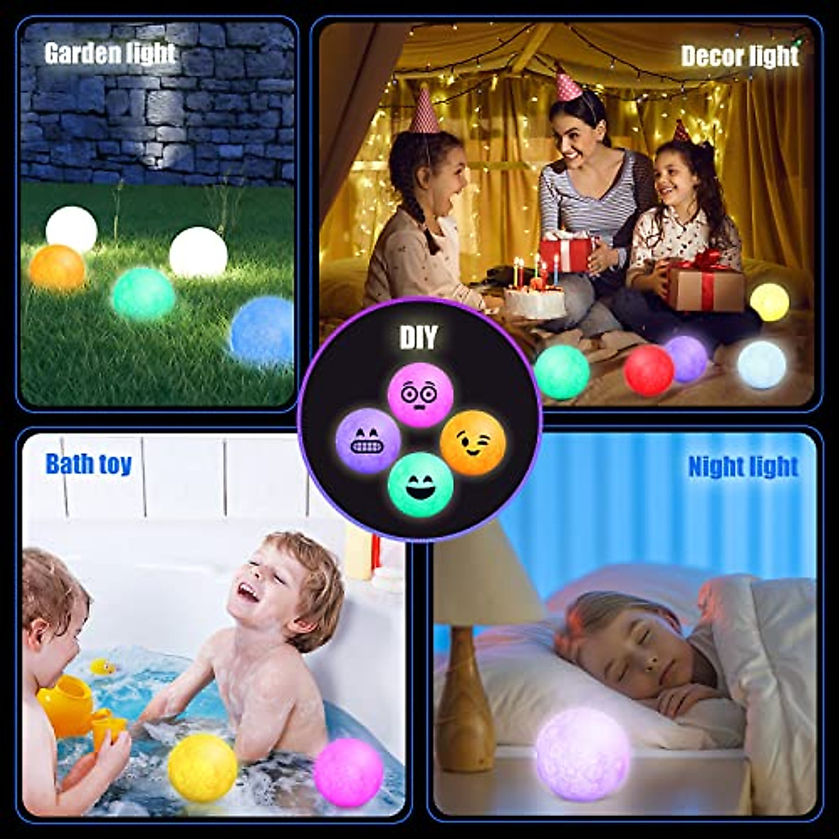 18 Pcs Floating Pool Lights, 3 Inch LED Glow Pool Ball Lights with 3 Timing Remote Waterproof Light up Pool Float Hot Tub Bathtub Night Lights for Pond Fountain Garden Lawn Pool Accessory Party Decor