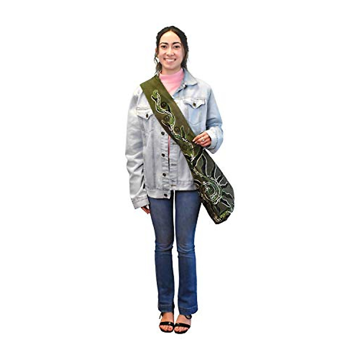 Mandala Crafts Hippie Bag - Boho Bag - Hobo Hippie Purse - Indie Style Hippie Crossbody Bag - Bohemian Sling Shoulder Bag Green Sun