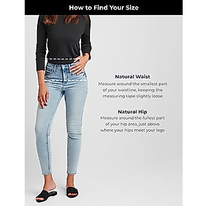 Silver Jeans Co. Women's Infinite Fit High Rise Straight Leg Jeans, Med Wash INF339, Large/31" Inseam