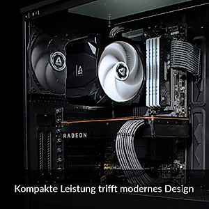 ARCTIC Freezer i35 - Single Tower CPU Cooler, Intel Specific, Pressure Optimized 120 mm P-Fan, 0–1800 RPM, 4 Heat Pipes, incl. MX-5 Thermal Paste - Black