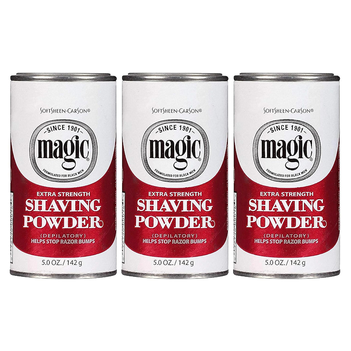 Magic Shaving Powder, Extra Strength - 5 oz (Pack of 3)