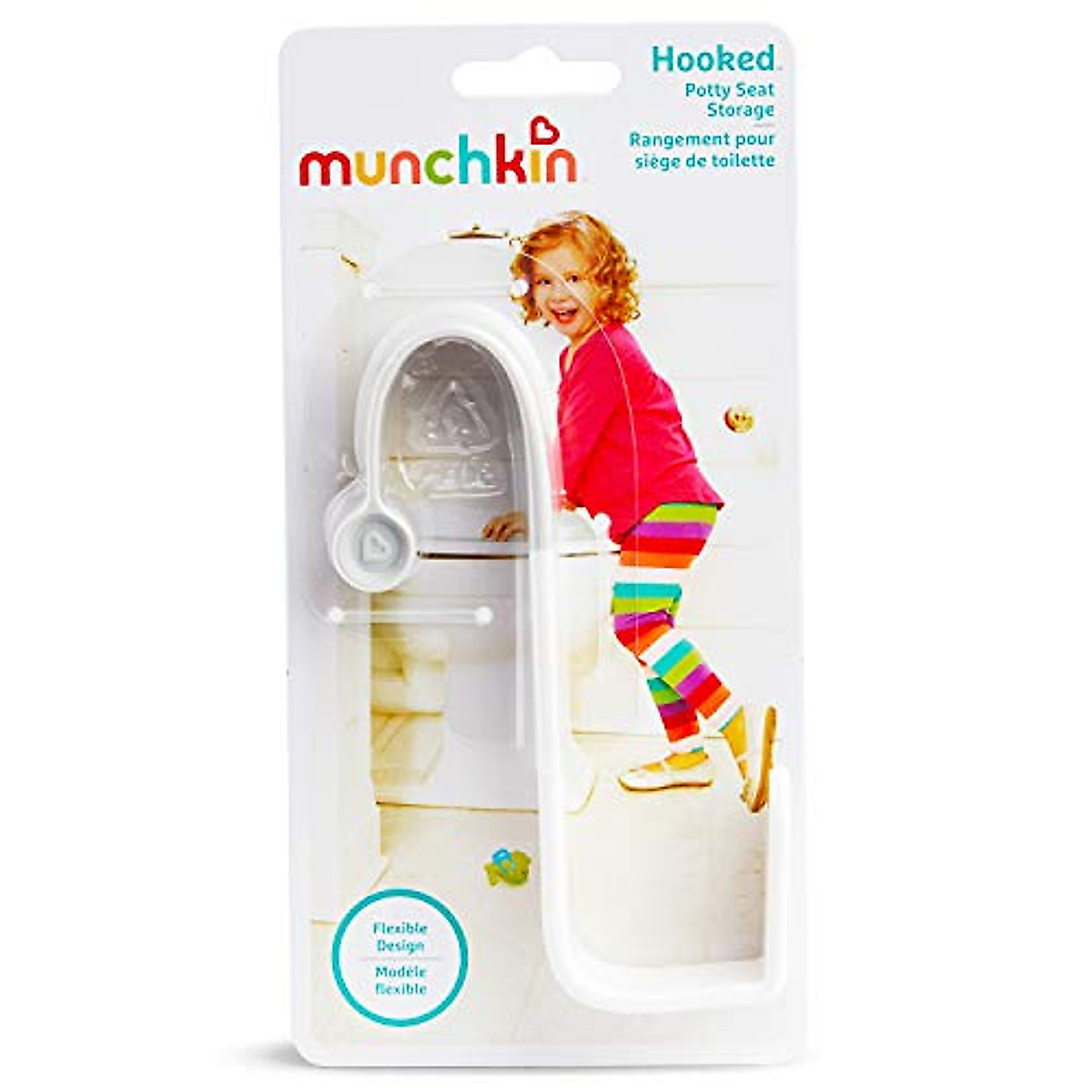 Munchkin® Hooked™ Potty Ring Storage Hook, Grey