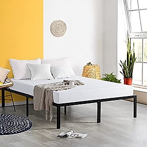 PrimaSleep 18 Inch Heavy Duty Steel Slat NON-SLIP Bed Frame, Metal, California King