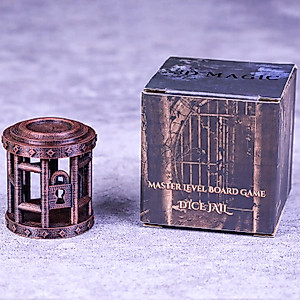 Dice Jail D&D, DND Dice Jail, Time Out cage, Punish Your Bad Dice in Our Cage of Shame, Accessories Gift for Dungeons and Dragons (Red Copper)