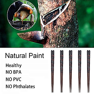 Antner 5 Pairs Hardwood Chopsticks Reusable Japanese Style Natural Wood Chop Stick Hand-Carved Chopstick Gift Set, 9 Inches