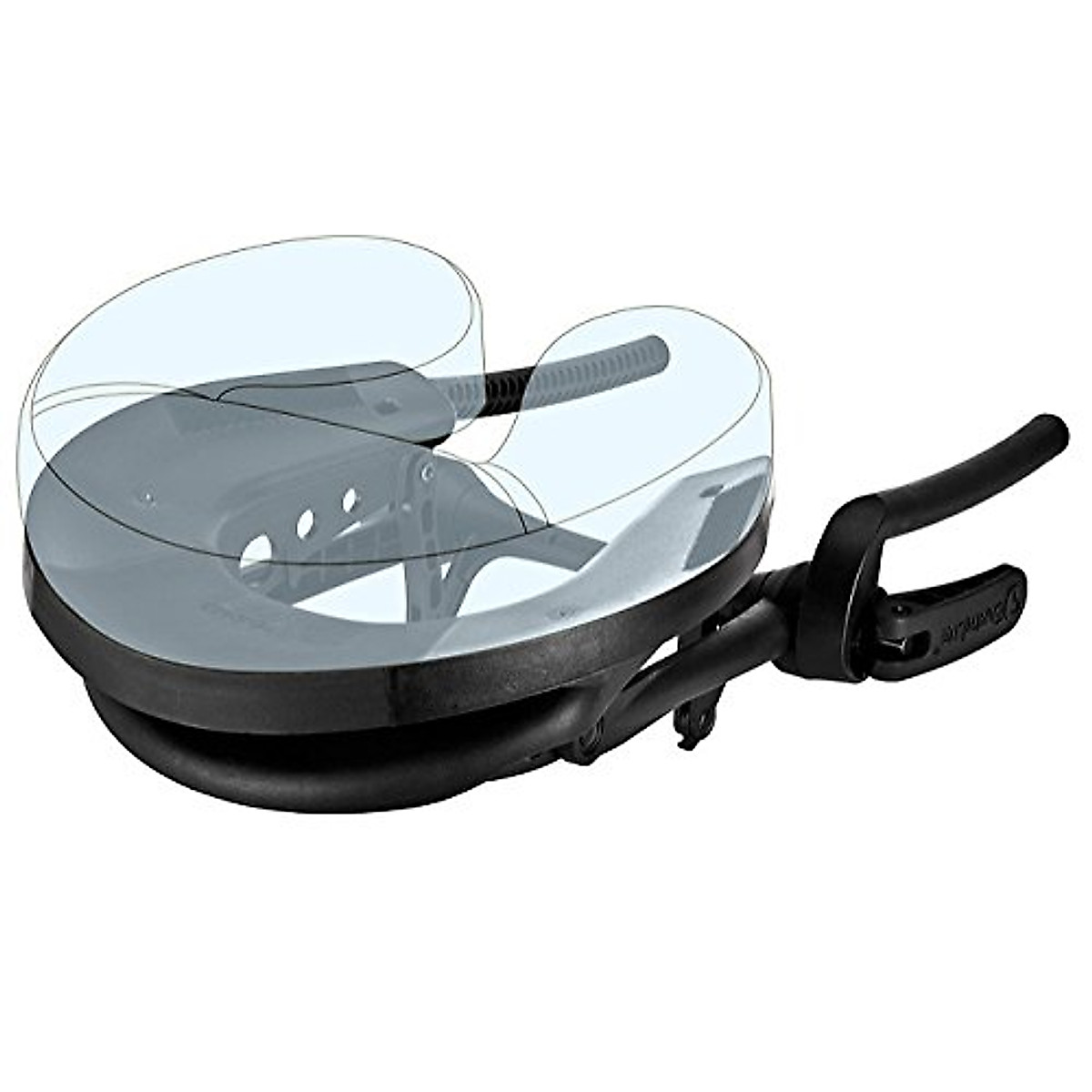 EARTHLITE Massage Table Face Cradle FLEX-REST - Self-Adjusting, Flexible Platform with Strata Memory Foam Face Pillow, Vanilla Crème