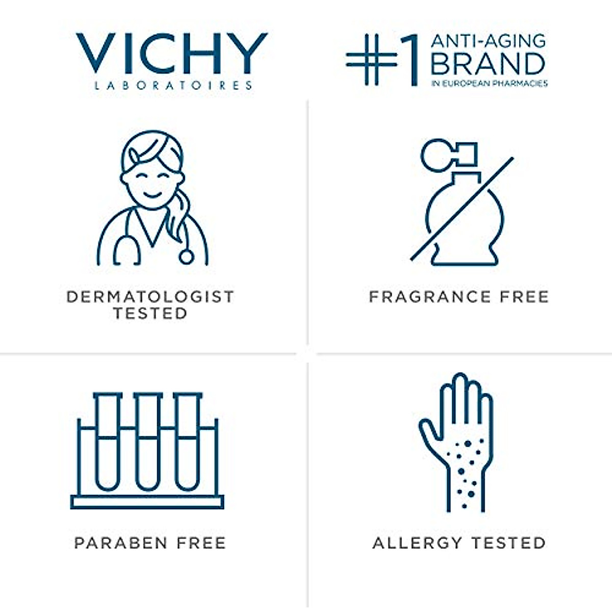 Vichy Pureté Thermale Perfecting Facial Toner, Alcohol Free Hydrating Toner for Face, with Glycerin, Gentle Skin Toner for Face, Face Toner for Sensitive Skin, Fragrance Free