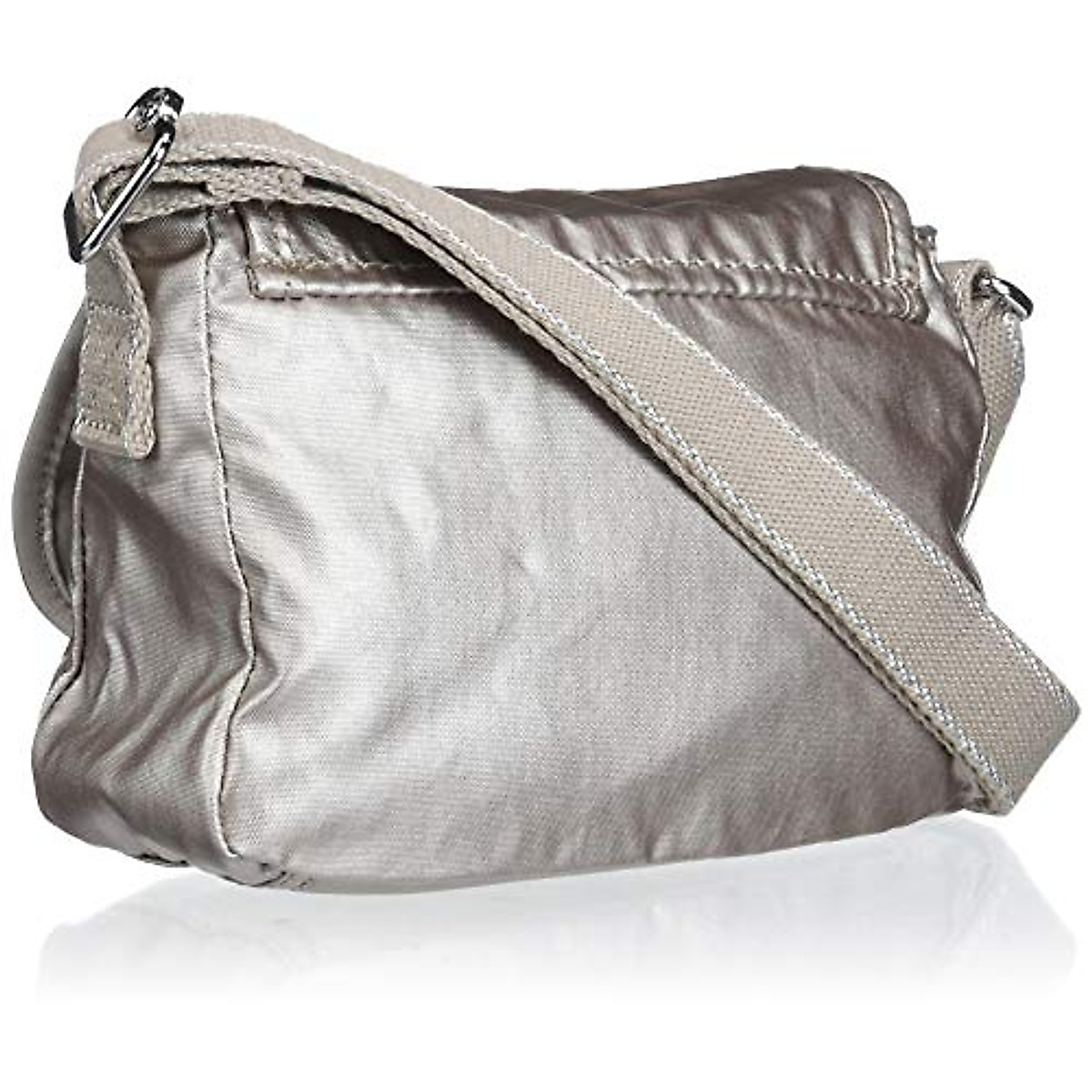 Kipling Sabian Mini Crossbody Bag-Small Cross Body Purse, Metallic Glow, 7.75"L x 5.75"H x 3.5"D