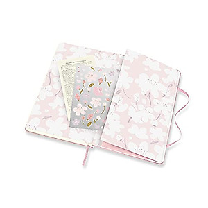 Moleskine Limited Edition Sakura Notebook, Hard Cover, Large (5" x 8.25"), Ruled/Lined, Graphic 1, 240 Pages