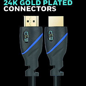 60ft (18.3M) High Speed HDMI Cable Male to Male with Ethernet Black (60 Feet/18.3 Meters) Supports 4K 30Hz, 3D, 1080p and Audio Return CNE622446