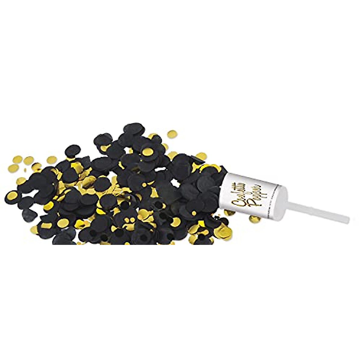 Beistle, Black/Gold Confetti Push Ups, 6.75"