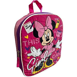 Fast Forward Minnie Mouse 11" Mini Backpack (Pink-Purple)