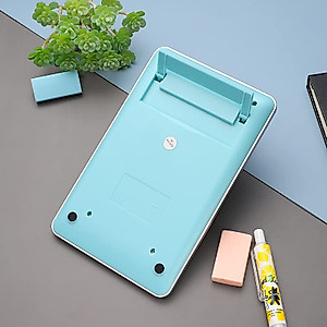 Big Screen Calculator Cute Dual Power Solar Calculator Financial Accounting Business Office 12 Digits with Stand (Color : A, Size : 17 * 10.8 * 1.4cm)