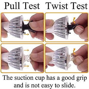 Light Bulb Changer Suction Cup Light Bulb Removal Tool 2 Size Bulb Remover MR16 GU10 Lamp Changer Head for Halogen Mini Track Lights and Range Hood(6PCS)