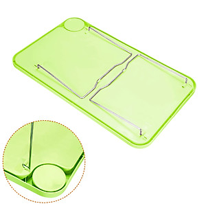 PATIKIL Breakfast Tray Table, Bed Trays with Folding Legs Reusable Serving Platter Laptop Snack Desk for Eating, Green