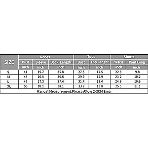 SHBVMPO Women 4pcs Satin Pajama Sexy Lingerie Set Silk Sleepwear with Robe Red