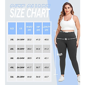 COOTRY Plus Size Fleece Lined Leggings for Women Thermal Underwear Long Johns Base Layer Pajama Bottoms Cold Weather Pants Gray 2XL
