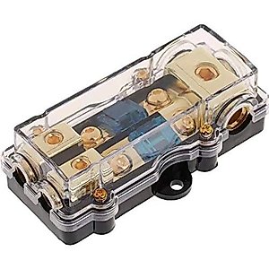 Car Stereo Audio Inline Fuse Holder Distribution Block Car Audio Fuse Holder Distribution Block 0 2 4 AWG in 4 6 8 Gauge Out