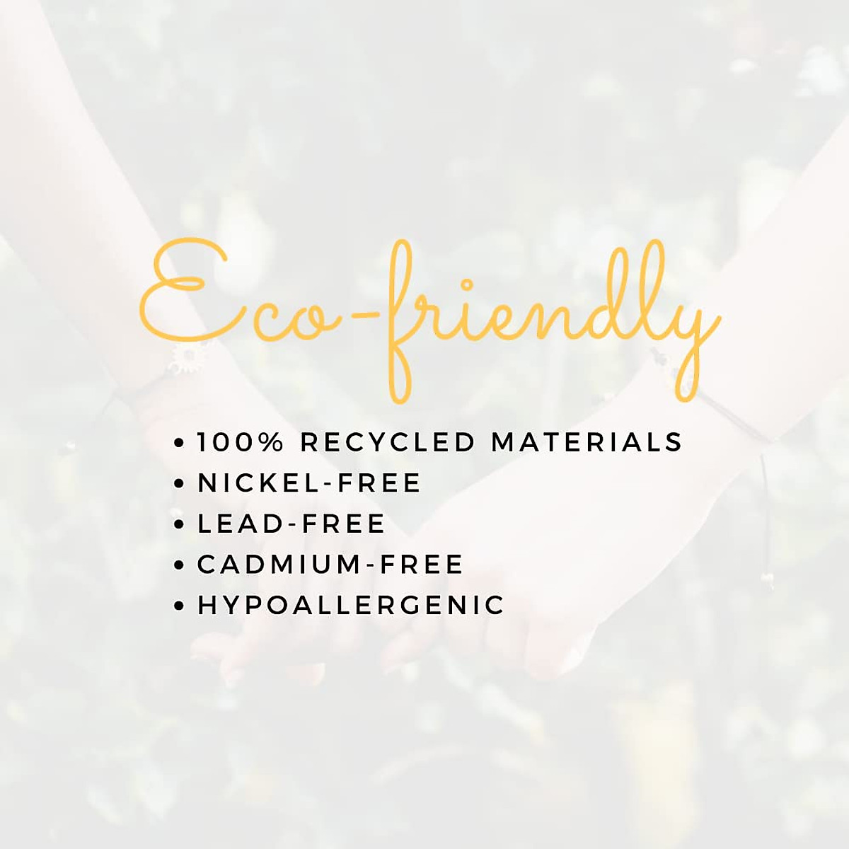 Bee Kind Sunflower String Bracelet Set with Adjustable Braided Nylon Rope comes with Personalized Gift with Box for Women Made With Nickel-Free