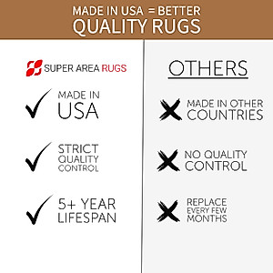 Super Area Rugs Premium Wool Braided Rug - Soft & Reversible Woven Rug- Made in USA - Neutral Rug, 4' X 4' Round