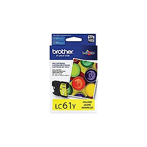 Brother Lc61y Innobella Ink Cartridge, Yellow - in Retail Packaging