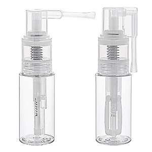 2 Pcs 50ML Empty Powder Spray Bottle, Glitter Duster Sprayer, Portable Travel Spray Bottle, Barber Spray Bottle, Dry Spray Bottle for Cakes, Crafts, Dry Cleaning Powder, Glitter, Skin Care