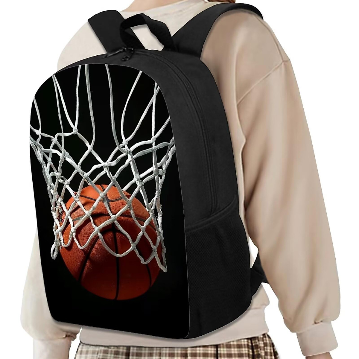 HUGS IDEA Cute Kids School Bag Shoulder Bookbag Cat Printing Backpack for Teen Boys Girls